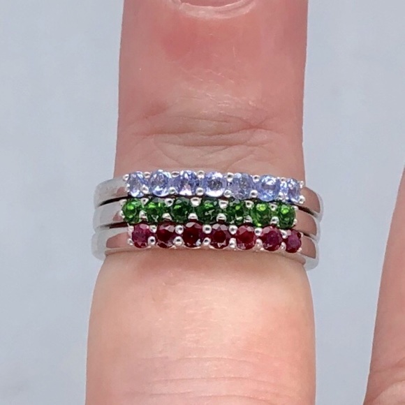 Jewelry | Genuine Gemstone Ring Set | Poshmark
